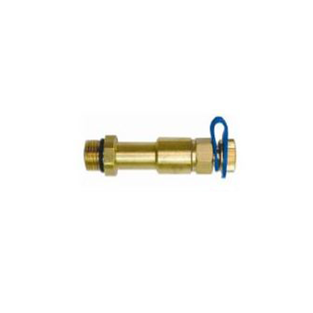 Brass Extended Binder Test Plug / Blue Top | FlowQuip